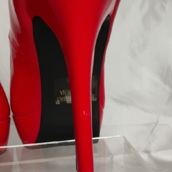 Shoes | Elegant Candy Apple Red Platform Heels | Poshmark